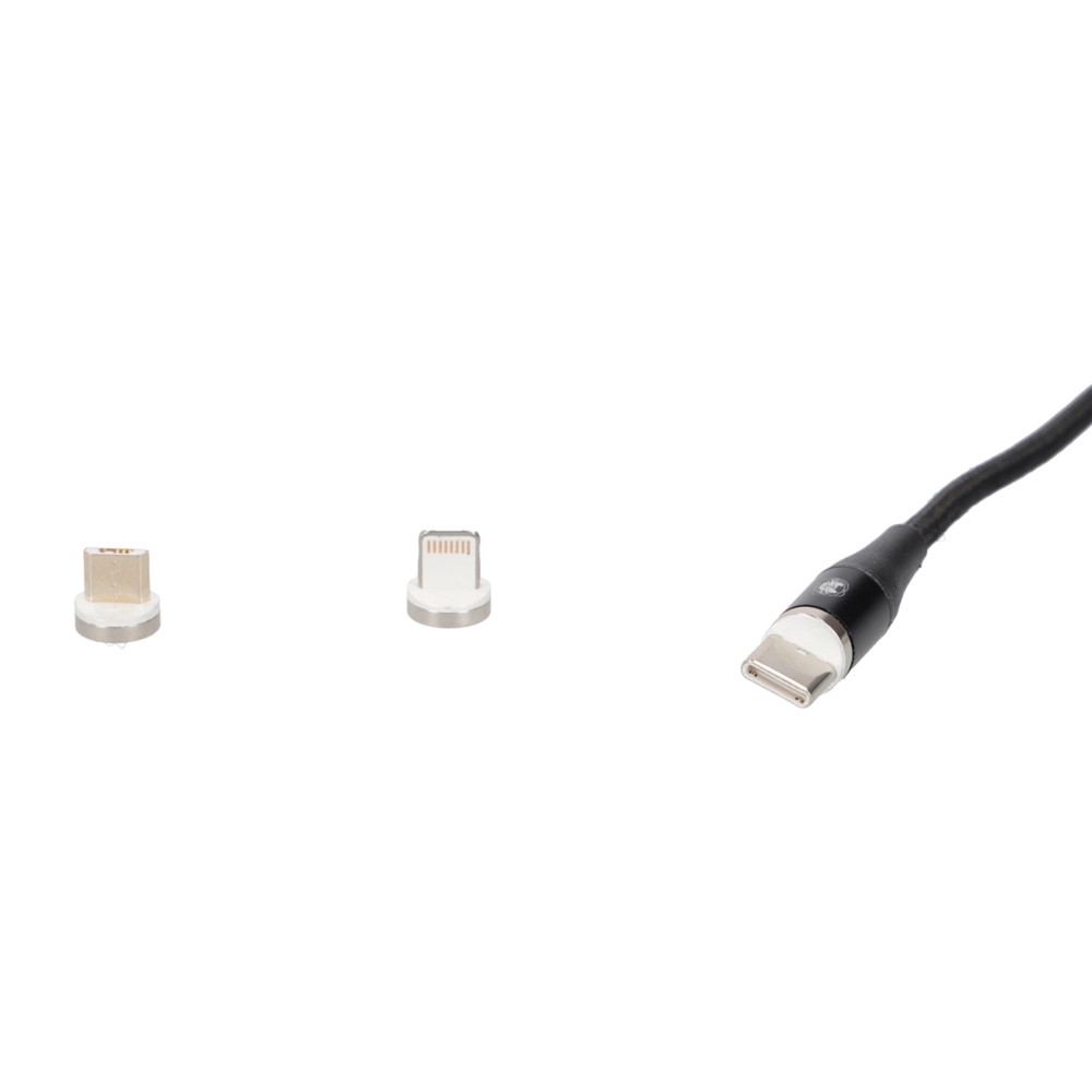 Cable 3 en 1 micro usb / tipo-c / lightning - 1 mts