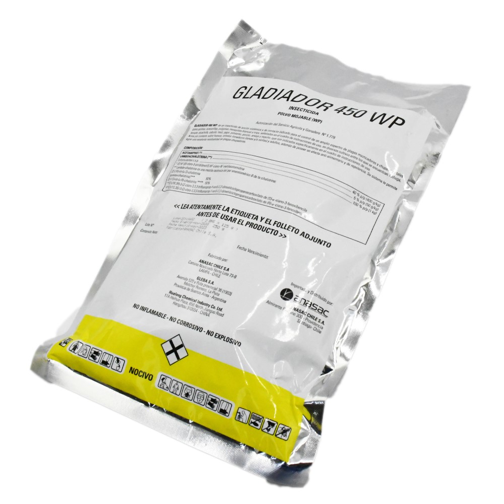 INSECTICIDA GLADIADOR 450 WP - 250 GR