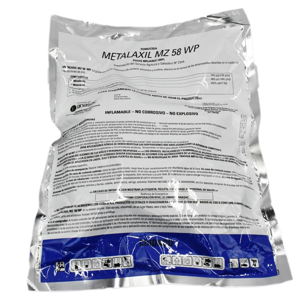 FUNGICIDA METALAXIL - MZ 58 WP - 1 KILOGRAMOS
