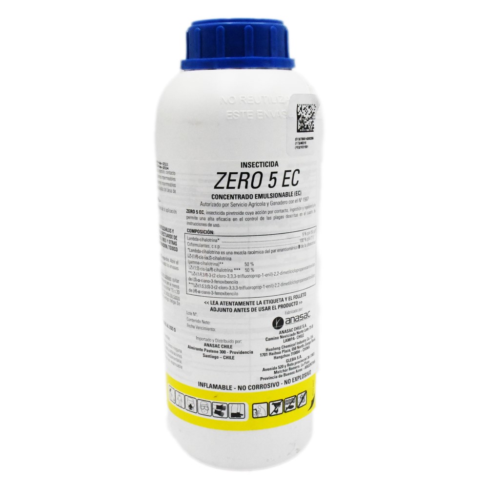 INSECTICIDA ZERO 5 EC - 1 LITROS