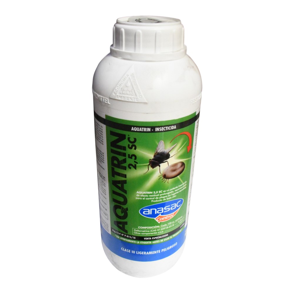 INSECTICIDA AQUATRIN 2.5 SC 1 LITROS
