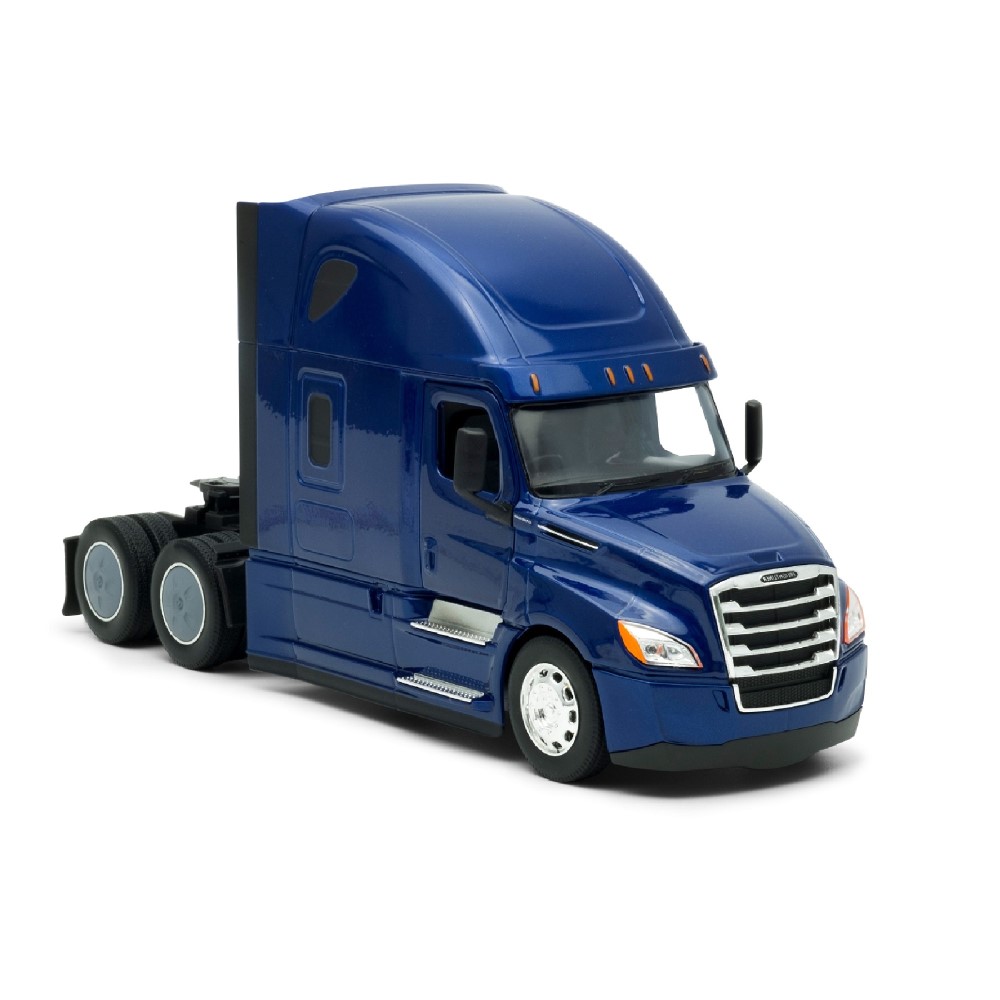 Camion frightliner cascadia doble azul escala 1:32