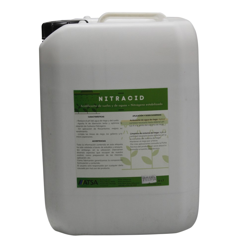 LIMPIADOR LINEAS DE RIEGO NITRACID 10 LITROS