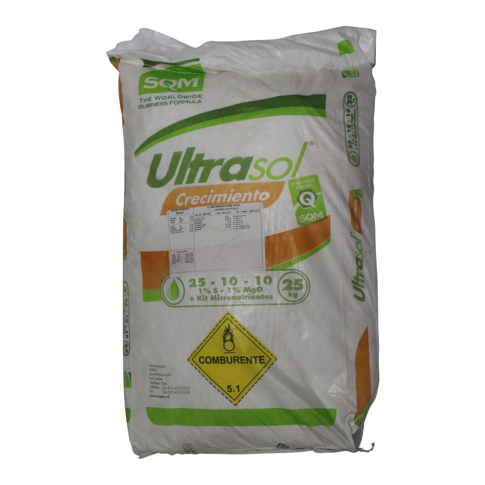 ULTRASOL CRECIMIENTO - SACO 25 KILOGRAMOS