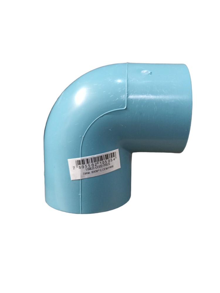 CODO 90 GRADOS CEM/50MM AZUL PN10