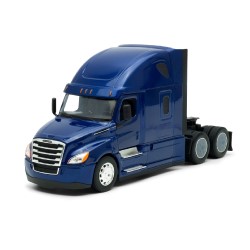 Camion frightliner cascadia doble azul escala 1:32